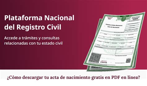 Costo Del Acta De Nacimiento Por Estado En México