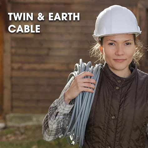 Primes Diy Electric Socket Wire Cable 10mm Twin And Earth Flat Grey Pvc