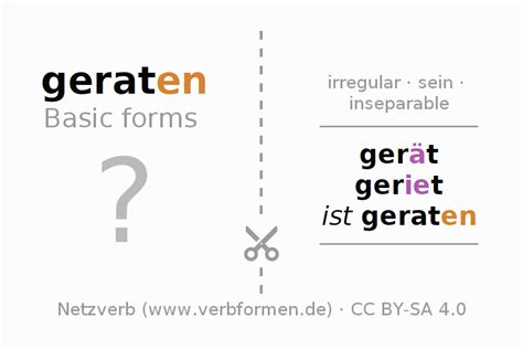 Worksheets German "geraten" - Exercises, downloads for learning ...