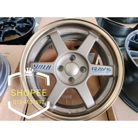 New Sport Rim 16 Inch Rays Te37 Shopee Malaysia