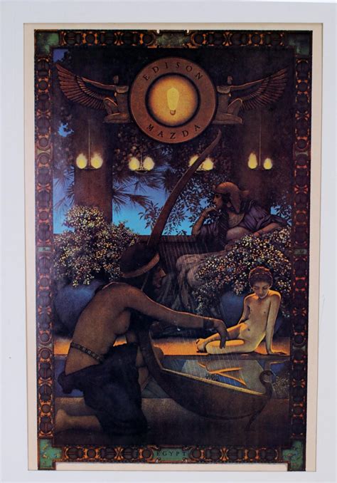 Sold Price Maxfield Parrish Print Egypt Edison Mazda Calendar