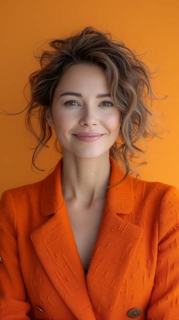 Premium Photo Bright And Happy 40 Year Old Businesswoman Smiling In