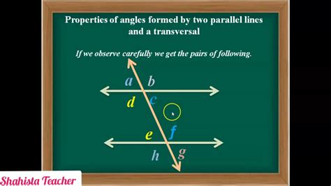 8th std maths chapter 2 parallel lines and transversals youtube
