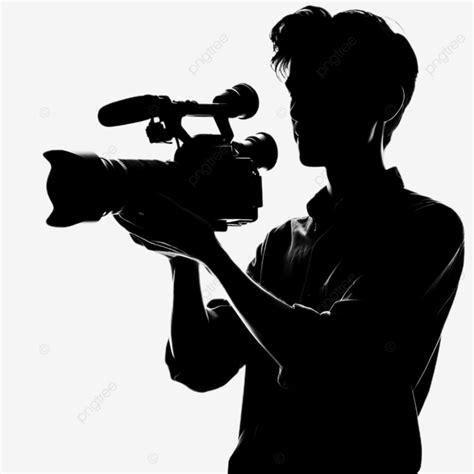 Camera Man With Video Silhouette Camera Man Photoshoot Photography