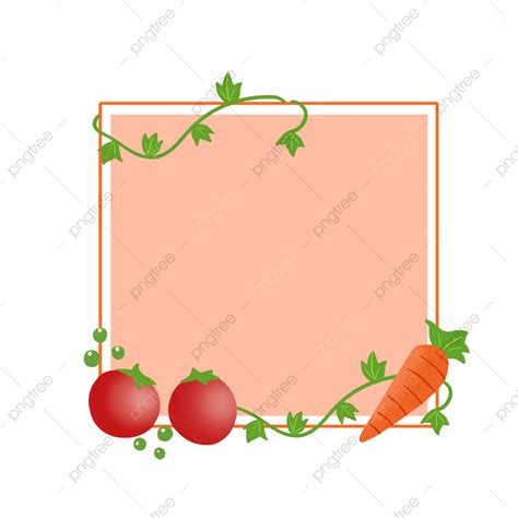 채소 일러스트 테두리 틀 가을 국경 가을의 국경 Png 일러스트 및 Psd 이미지 무료 다운로드 Pngtree