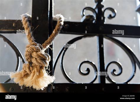 Railing With Node Stock Photo Alamy