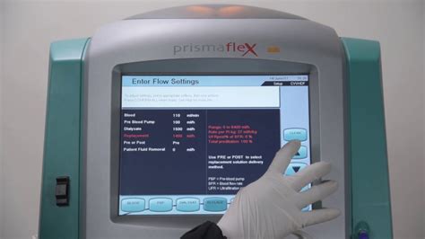 5 Prismaflex Run Mode Connect To Patient Simulation Only Youtube
