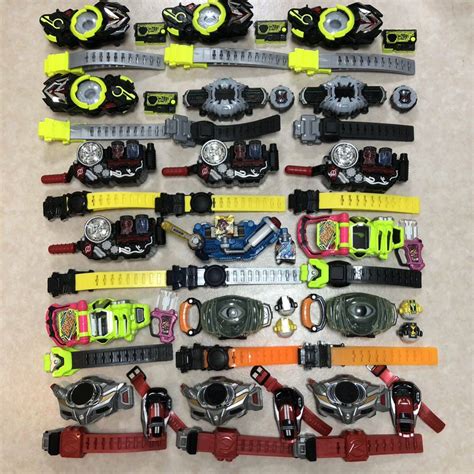【傷や汚れあり】1円～仮面ライダー Dx版変身ベルト 18セット、ゼロワン、ジオウ、ビルド、エグゼイド、ゴースト、ドライブまとめ の落札情報