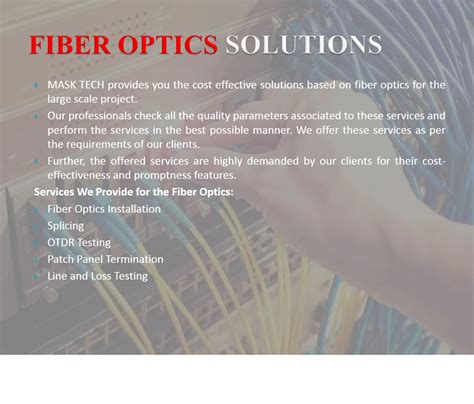 Otdr Testing Services In Ahmedabad By Mask Tech Solutions Id 2853084928088