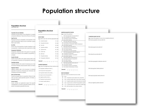 Population Structure Made By Teachers