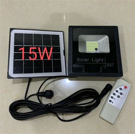 Jual Lampu Sorot Solar Panel 15 Watt 15w Lampu Tembak Taman Solar Cell