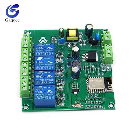 Generic 5v12v Esp8266 Esp 01 Four Ways Wifi Relay Module Iot Art Home