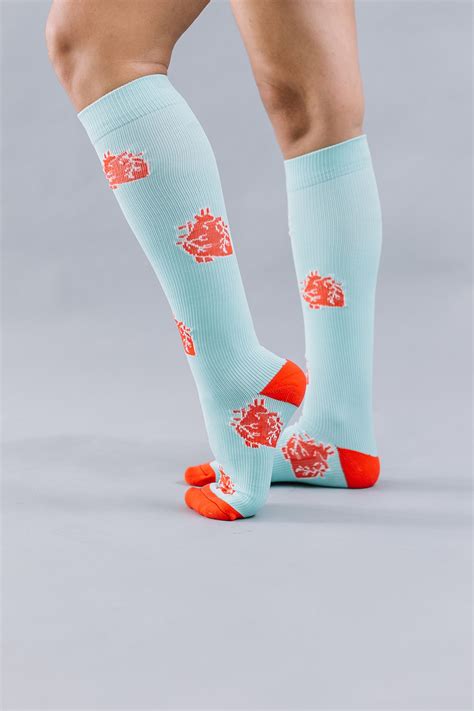 Anatomical Heart Compression Socks Cardiac Socks Heart Socks