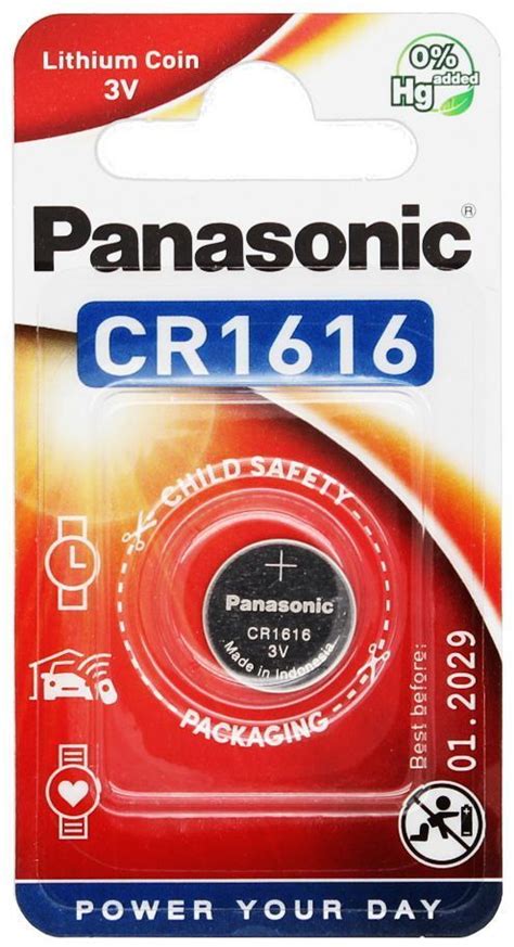 Panasonic Lithium Cr1616 3v μπαταρία λιθίου 1 τμχ E Geoponos