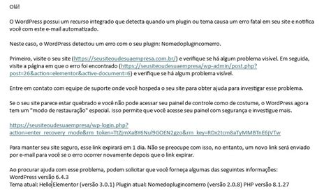 Como Entender E Mails De Aviso De Erro De Plugins WordPress