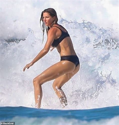 Gisele Bundchen Wows In Skimpy Bikini As She Shows Off Her Surfing