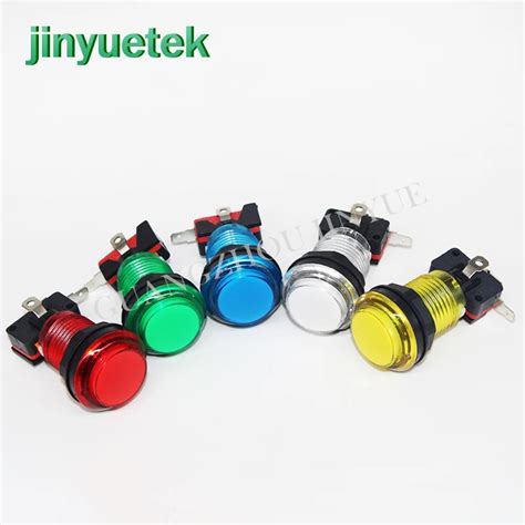 LED Push Button Switch Mm Momentary V Arcade Accessory