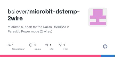 Github Bsiever Microbit Dstemp Wire Micro Bit Support For The