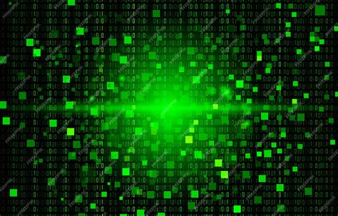 Premium Vector A Green Background With Binary Code And Numbers