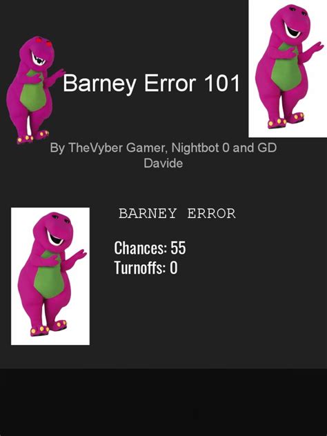 Barney Error 101 Ft Nightbot 0 Pdf Computer Architecture