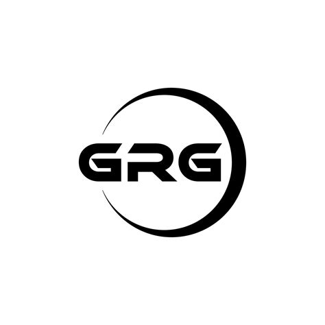 Diseño De Logotipo De Letra Grg En Ilustración Logotipo Vectorial