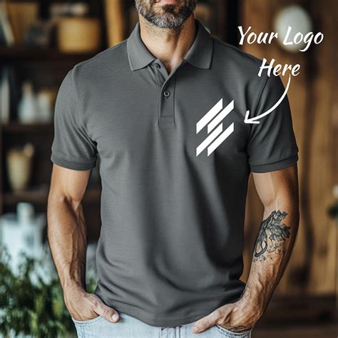 Custom Logo Polo Tshirt Etsy