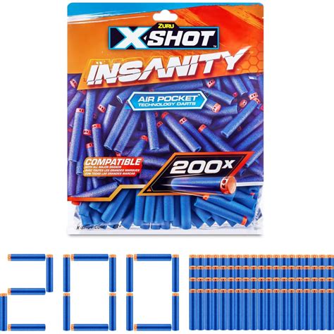 Zuru 36624 X Shot Insanity Dart Nachfüllpackung 200 Darts 1398