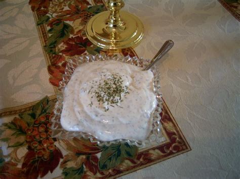 Sour Cream And Dill Sauce To Serve With Salmon Recipe