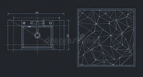 Dimensions Blueprint Template Stock Illustrations 285 Dimensions