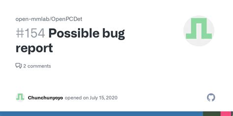 Possible Bug Report Issue Open Mmlab Openpcdet Github