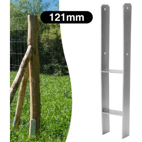 SWANEW Ancrage de poteau Support de poteau en H Ancrage de poteau encastré pour abris de voiture