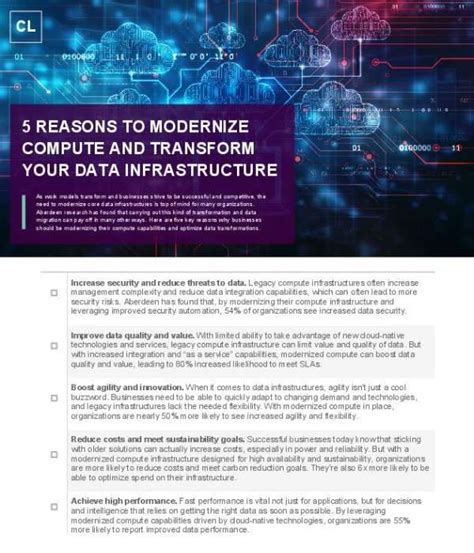 5 Reasons To Modernize Compute And Transform Your Data Infrastructure Unitech Computers