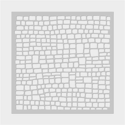 H A Cobblestone Stencil Art Plus Nh