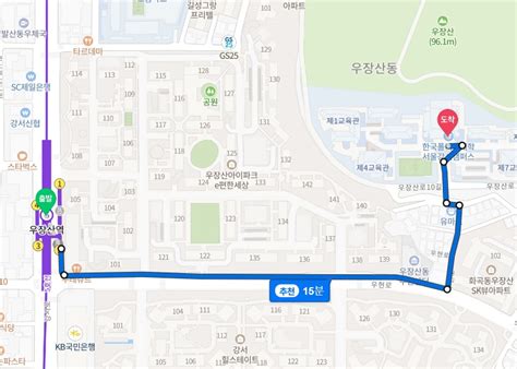 오시는길 안내 시험장소 한국폴리텍Ⅰ대학 서울강서캠퍼스 대학본부[cbt 1실] 위치안내 5호선 우장산역 2번 출구 도보 15분
