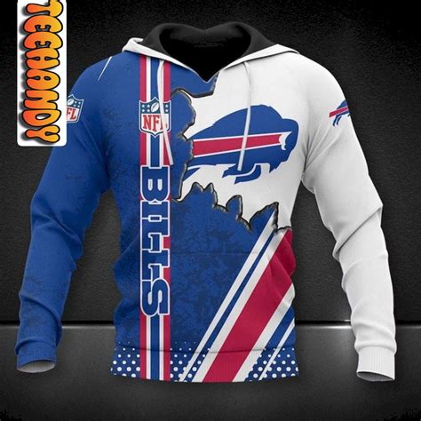 Buffalo Bills 3d Football Nfl Hoodie