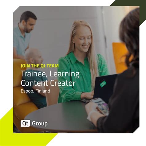 Qt Group Hiring Trainee Learning Content Creator In Espoo Uusimaa