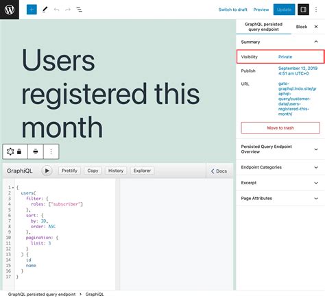 Public Private Password Protected Endpoints Gato GraphQL For WordPress