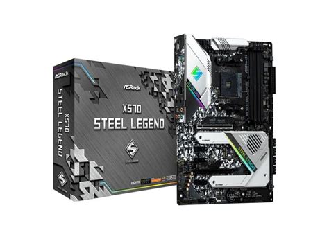 Placa Mãe Asrock X570 Steel Legend Am4 Ddr4 Hdmi Displayport M2 Rgb