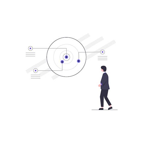 Objetivos Para Alcanzar El Icono Plano Vector Premium