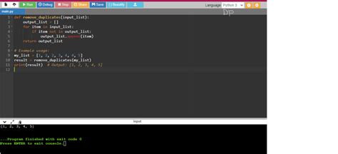 Python Program To Remove Duplicates From A List