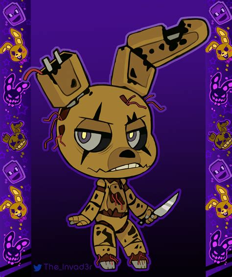 Springtrap Keychain Chibi By Skeleion On Deviantart