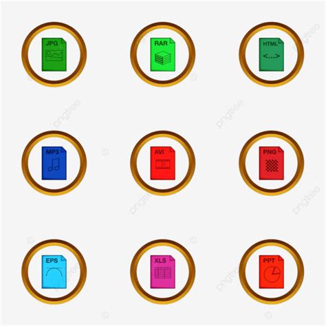 file extension icons set icons music pictogram png and vector with