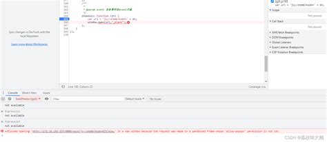 In A Sandboxed Frame Whose ‘allow Popups‘ Permission Is Not Set报错in A