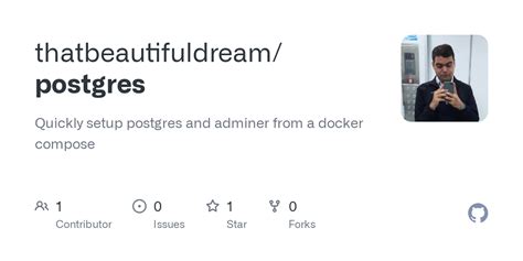 Github Thatbeautifuldreampostgres Quickly Setup Postgres And