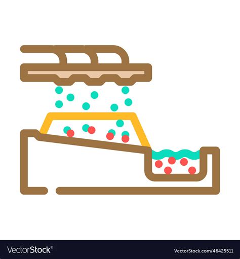 removing copper from oxide ore color icon vector image
