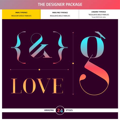 The Designer Fonts Package Moshik Nadav Fashion Typography And Fonts