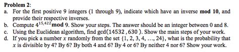 Solved Problem A For The First Positive Integers Chegg Com