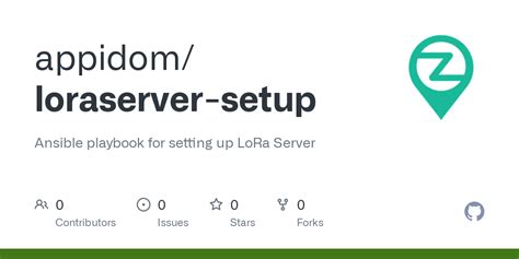 github appidom loraserver setup ansible playbook for setting up lora