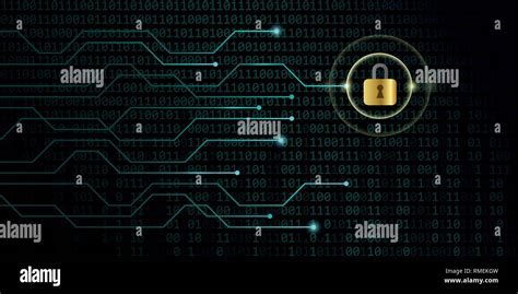 Digital Security Privacy On The Internet With Blue Binary Code