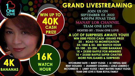 TERRACE LIVESTREAMING TEAM ONE LOVE LETS SUPPORT UPCOMING BIRTHDAY GLS